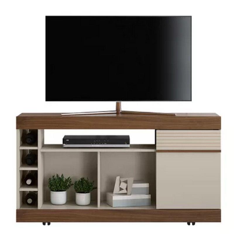 Rack Bancada Rio 1 Porta e Nicho Para Vinho Linea Brasil - Rack ...