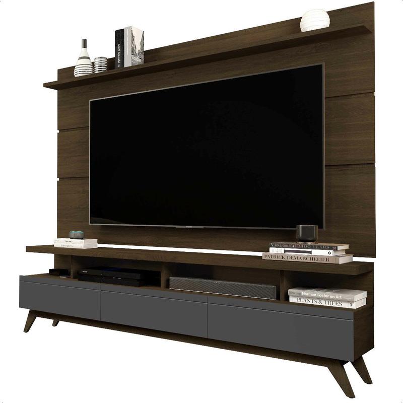 Rack C Painel Tv Até 75 Pol. Vivare Wood 1.8 - Várias Cores - Giga ...