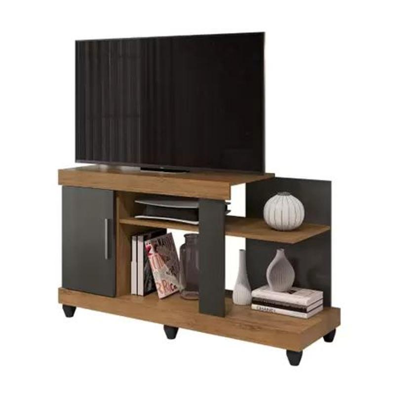 Rack Canada para Sala Estante Tv até 42 polegadas Cor Freijo com ...