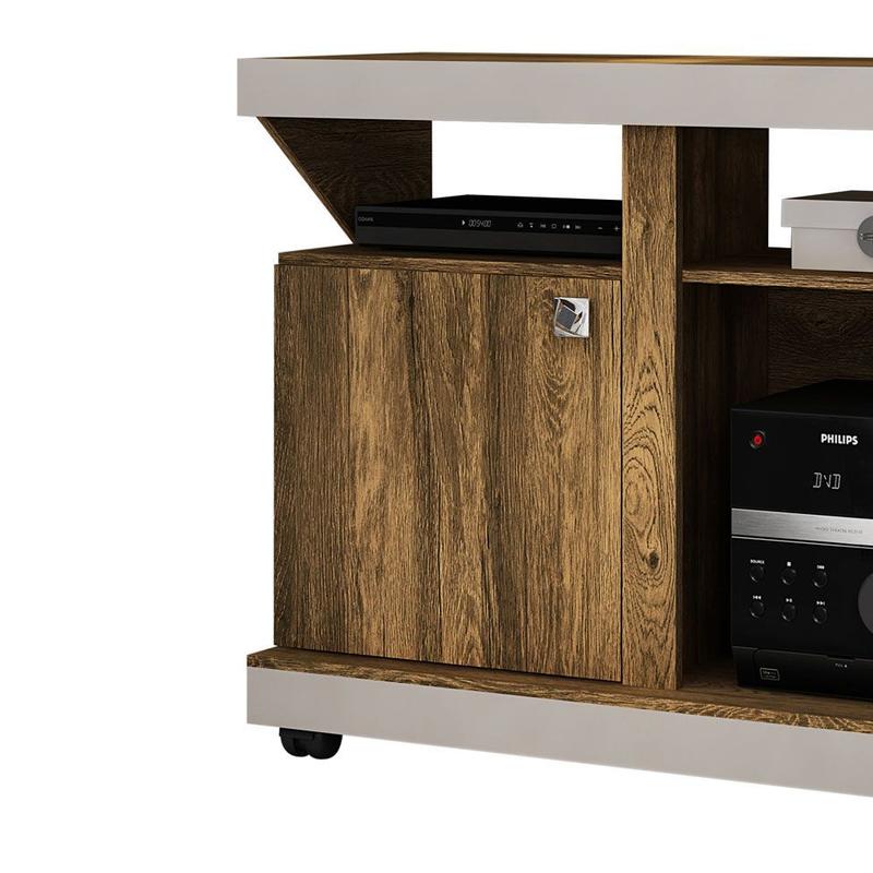 Rack com Painel para TV 42 polegadas Liz 120 cm Canela e Dunas - Colibri - Rack - Magazine Luiza