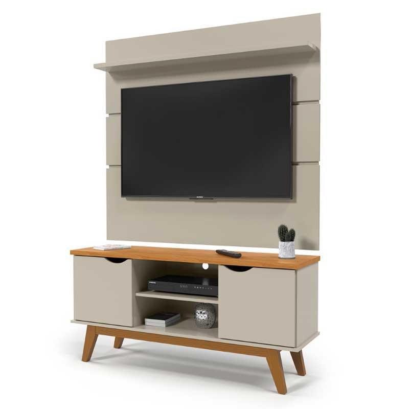 Rack com Painel Para TV 46 Polegadas 140cm Prism 1.4 Patrimar Off White ...