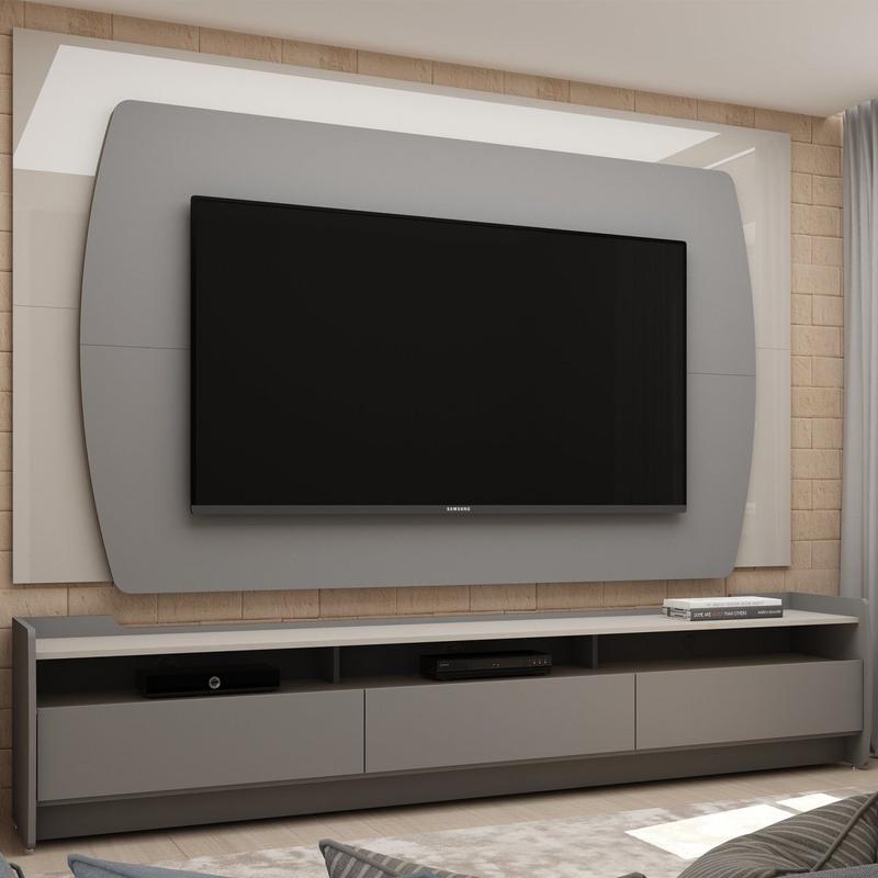 Rack com Painel para TV até 75 Polegadas Sublime 220 Gelius Móveis - Rack com Painel - Magazine ...