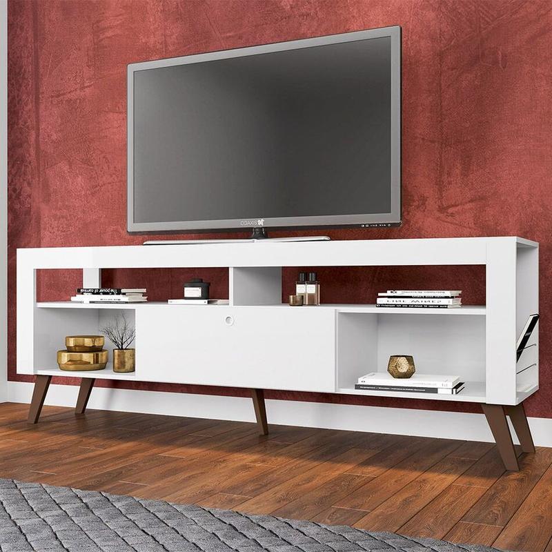 Rack Com Porta Revistas Para Tv Ate 70' Quebec - Art in Móveis - Rack ...