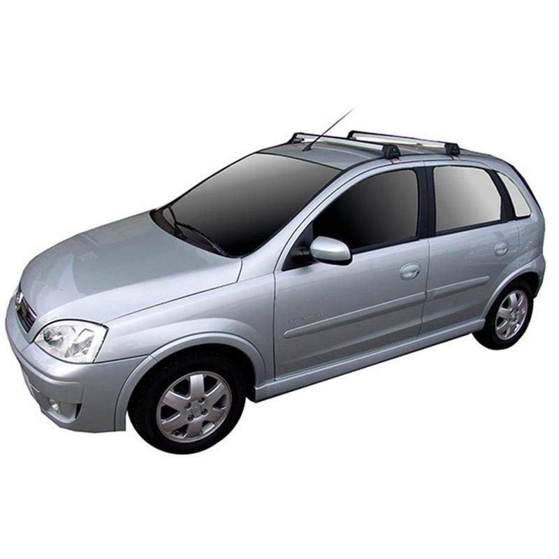Rack de Teto Corsa Hatch 1994 á 2001 - 2/4 Pts Prata - fixado no Friso ...