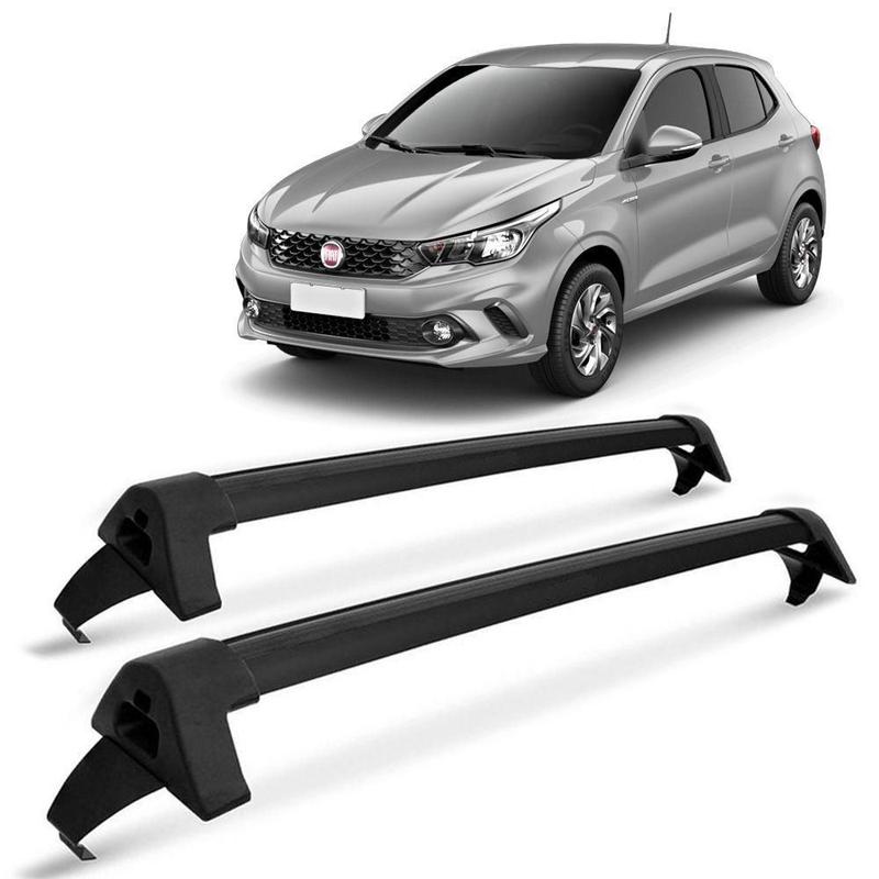 Rack De Teto Fiat Argo 2018 2019 Aluminio Preto Projecar - Rack e ...