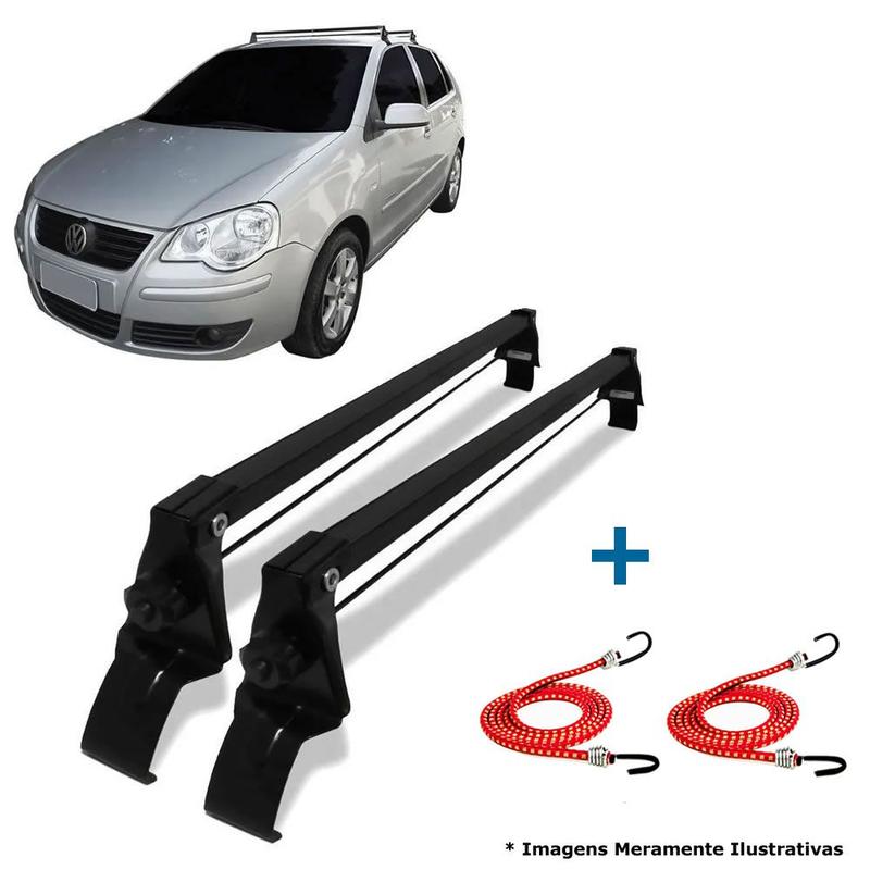 Rack De Teto Polo Sedan 4Pts 2005 a 2012 + 2 Elástico Carga - VHIP ...