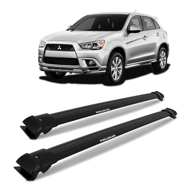Rack De Teto Travessa Outlander 2008 a 2013 Larga Aluminio Preto ...