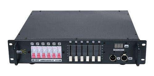 Rack Dimmer Dx2012 Mpl Com Fader E Dmx 220v 6 Canais 4000w - MPL ...
