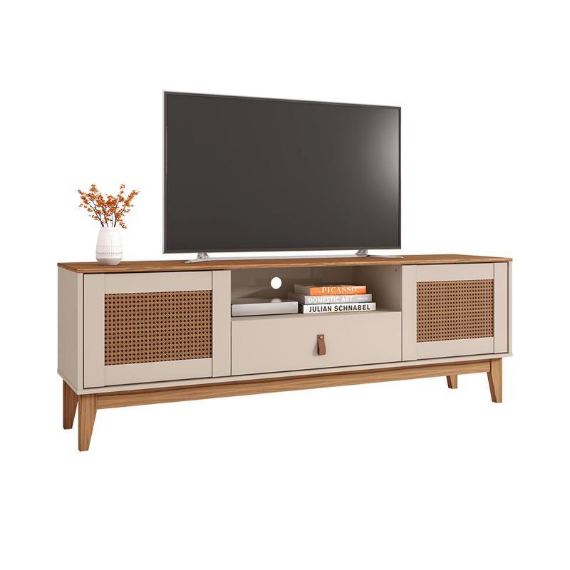 Rack Esmeralda 1,60m Off White/Noce - Casa D - Rack - Magazine Luiza