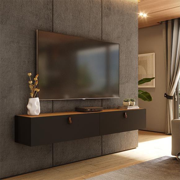 Rack Grecia Suspenso 1.80 Cm Sala De Estar/quarto-oferta cores - Lojas ...