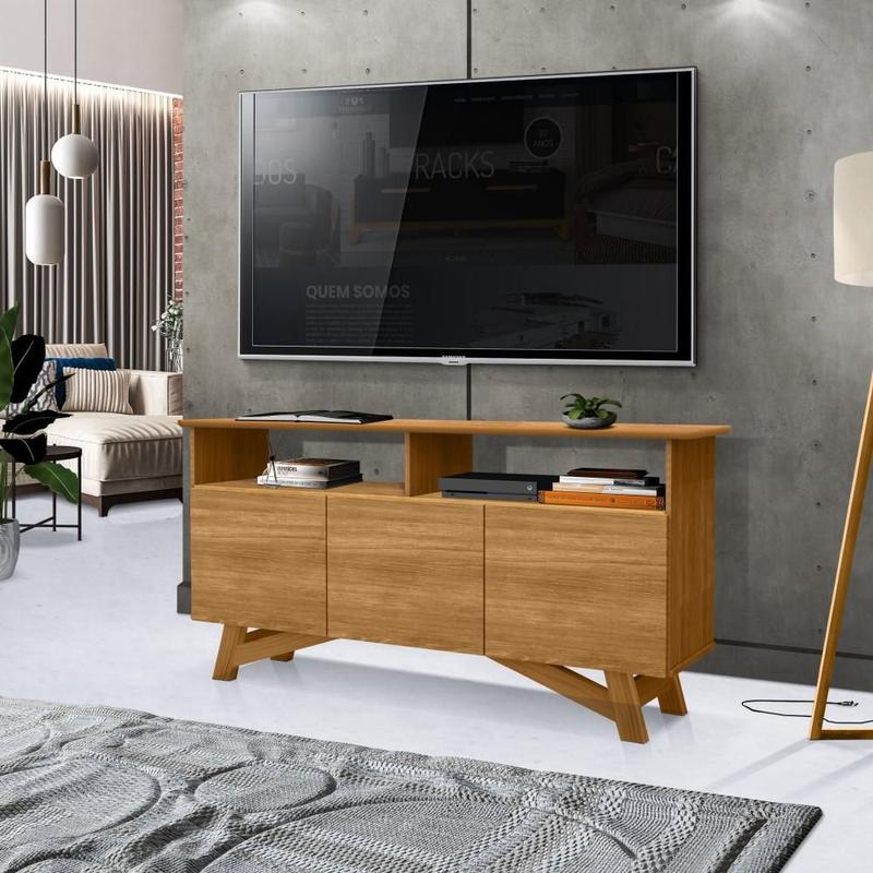 Rack Home Theatre para TV Até 43 Polegadas 3 Portas Sala de Estar ...