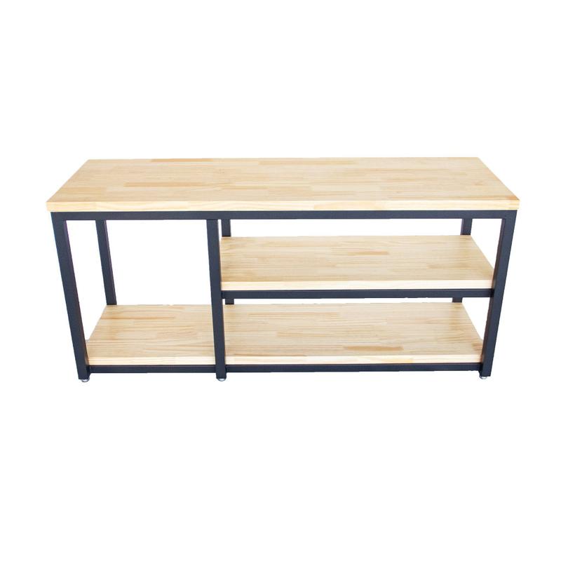 Rack Industrial 130x40x65Alt Com 2 Prateleiras e vão do Lado Pinus de ...