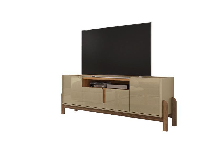 Rack Lizz 1,70m Champagne/Cedro - Casa D - Rack - Magazine Luiza