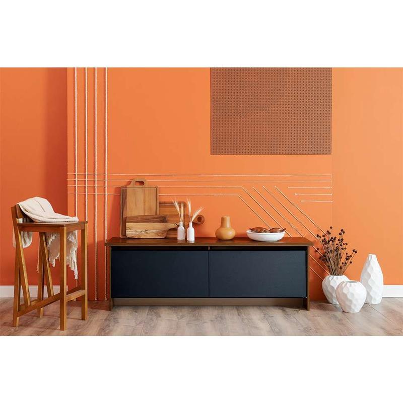 Rack Masp Azul Marinho e Avelã 160 cm - Keva - Rack - Magazine Luiza