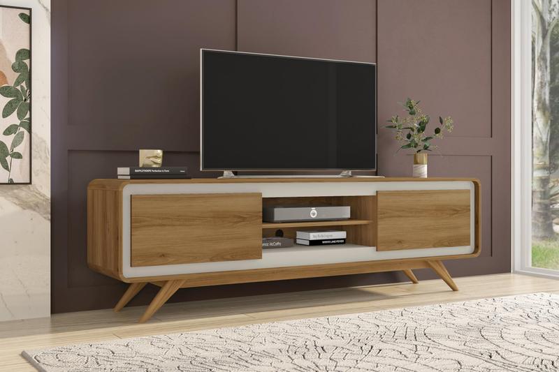 Rack Mdf Sala De Estar Channel 1.5m Fabrimoveis Tv Até 55 - Rack ...