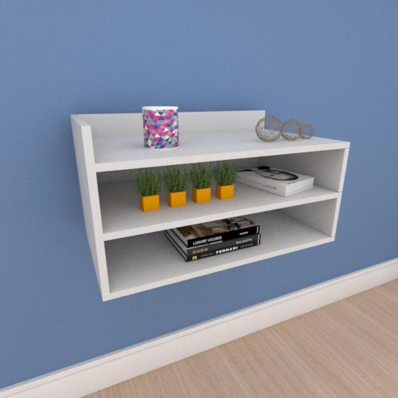 Rack moderno minimalista em mdf cinza - E-nichos - Rack - Magazine Luiza