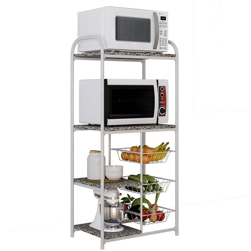 Rack Multiuso Dallas Fabone com Tampo em Granito - Rack - Magazine Luiza