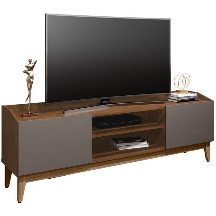 Rack Para Sala 160 cm 011072 Cedro Cinza Perola DCASA - CASA D - Rack ...