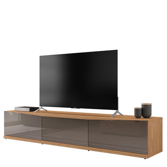 Rack Para Sala 220 cm 011061 Cinza Perola Noce DCASA - CASA D - Rack ...