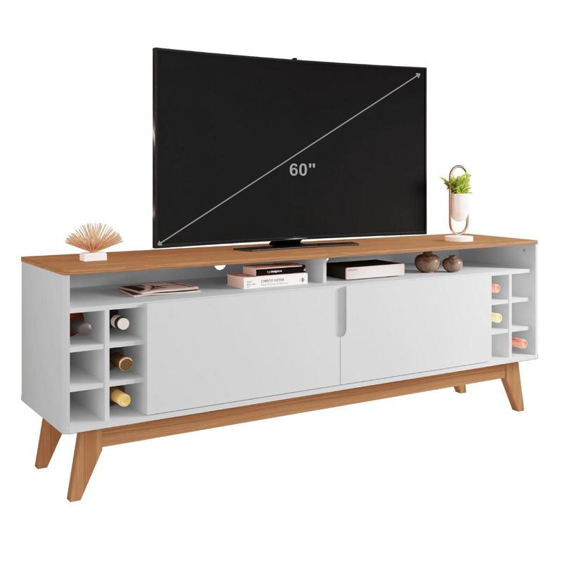 Rack para Sala de Estar com Nicho Adega Bar e Capacidade para Tv's de ...