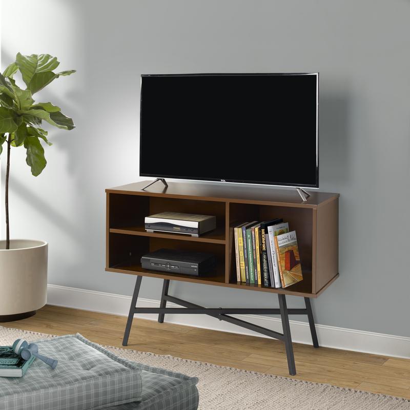 Rack Para Televisão Em Mdf Marrom 90Cm De Comprimento - Colomi - Rack ...