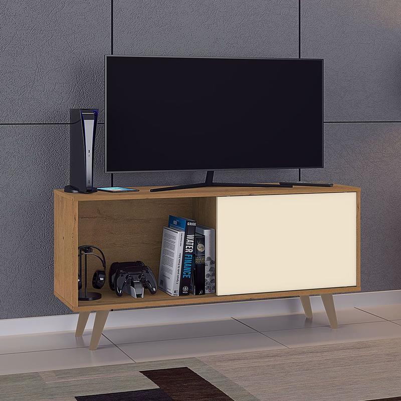 Rack para TV 55 Polegadas Malaga Canelato/Natura - Atualle - Rack ...