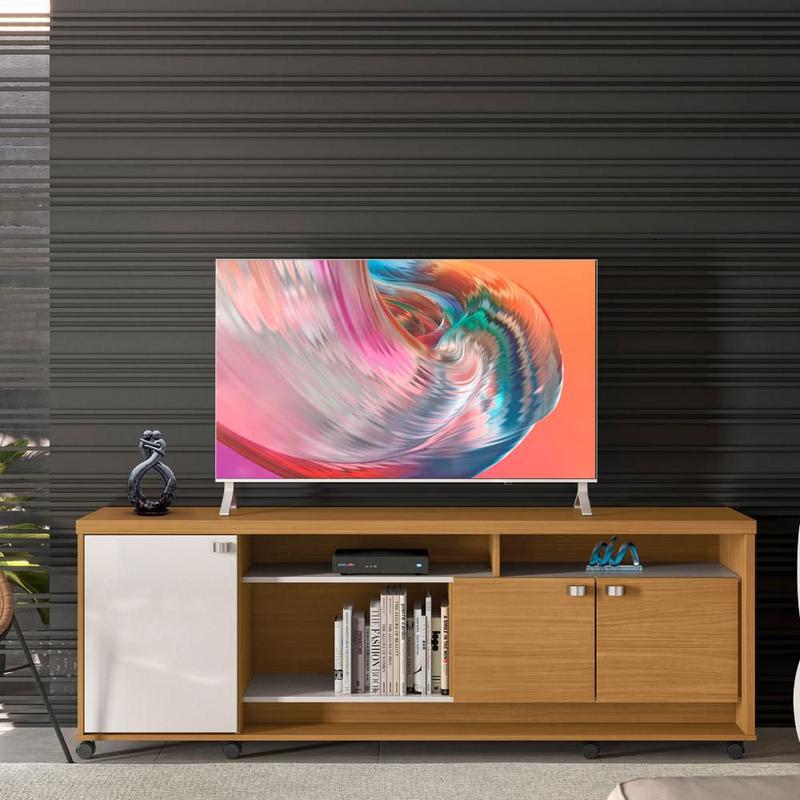 Rack Para Tv 55 Polegadas Marrom E Off White Perolizado Dallas Lukaliam ...