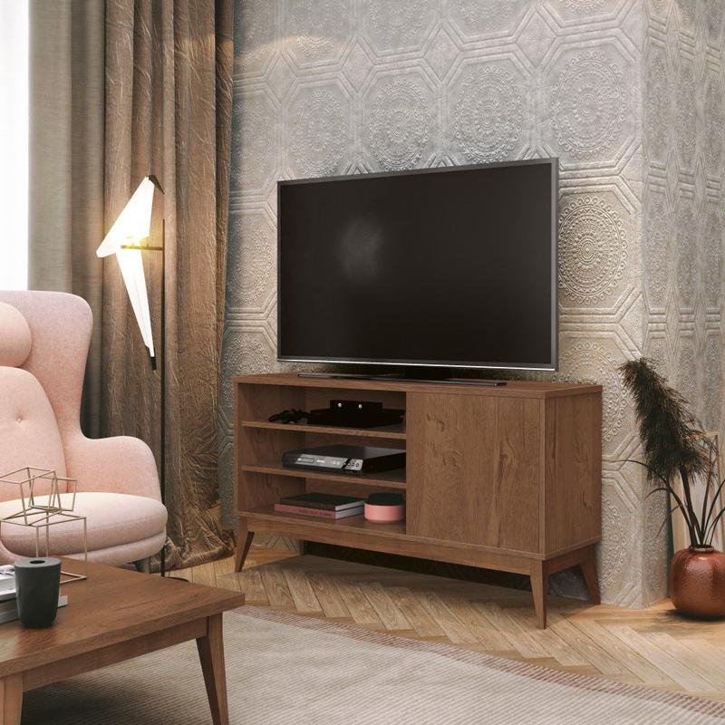 Rack Para Tv ate 43'' Vinci 1 Porta 3 Nichos Naturale EDN Moveis - Rack ...