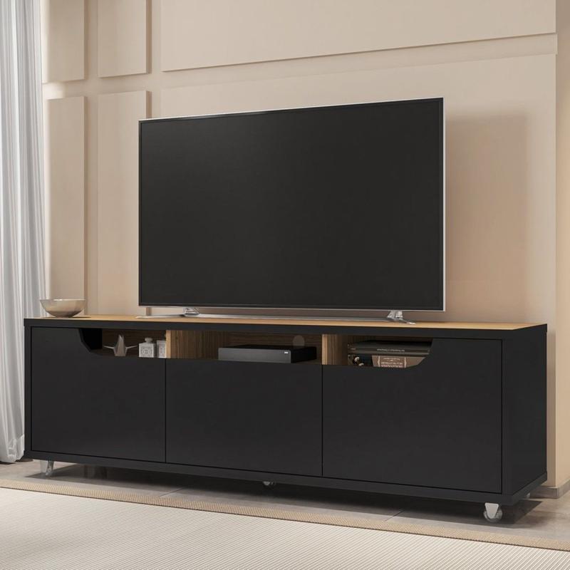 Rack para TV até 60 Polegadas 160cm 1 Gaveta 2 Portas Jersey Casa D ...