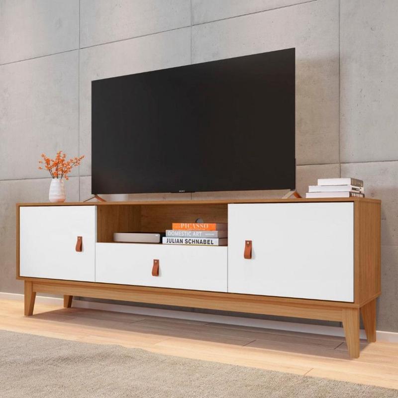 Rack para TV Até 60 Polegadas 2 Portas 1 Gaveta Esmeralda Plus Casa D - Rack - Magazine Luiza