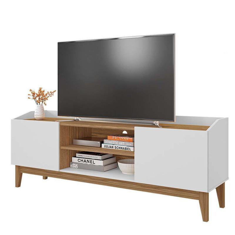 Rack Para TV até 60 Polegadas 2 Portas Ravena Versátile Casa D - Branco ...