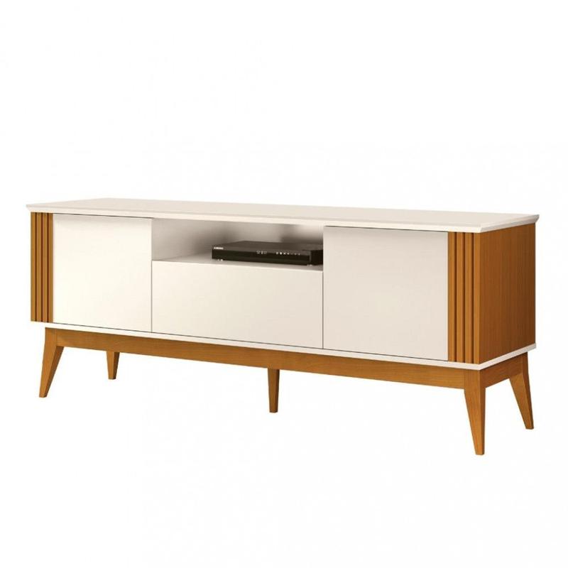 Rack para TV Até 75 Polegadas 2 Portas 1 Gaveta 180cm Ripado Morgan EDN Móveis - Rack - Magazine ...