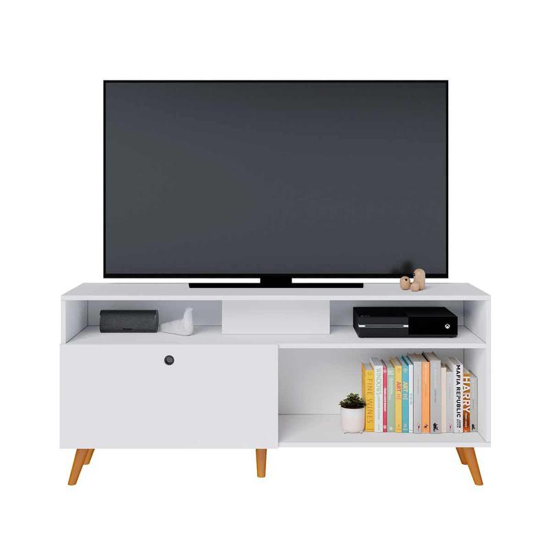 Rack Para TV Montreal 60" Polegadas Cor Branco Acetinado - Peternella ...