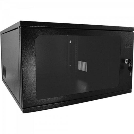 Rack Parede 19" 6U Linha TI Preto MAX ELETRON - MAXELETRON - Rack Organizador para CFTV ...
