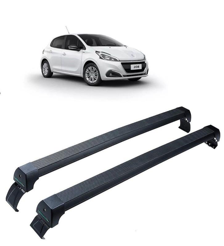 Rack Peugeot 206/207 em aluminio Long Life Sports cor preto - Rack e ...