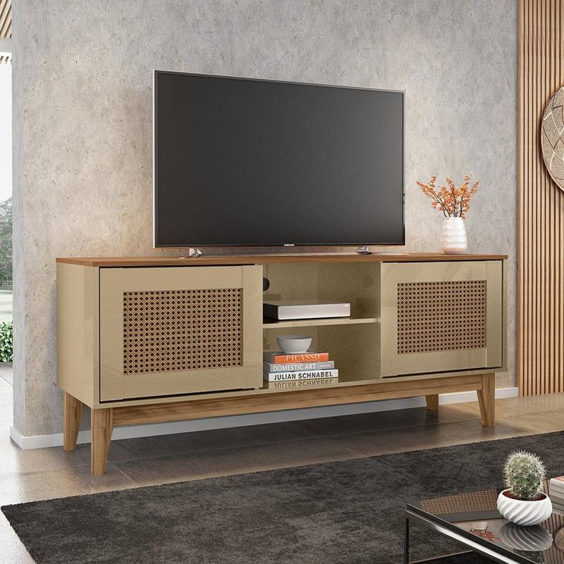 Rack Safira 2 Portas 135cm Versátile Casa D - Rack - Magazine Luiza