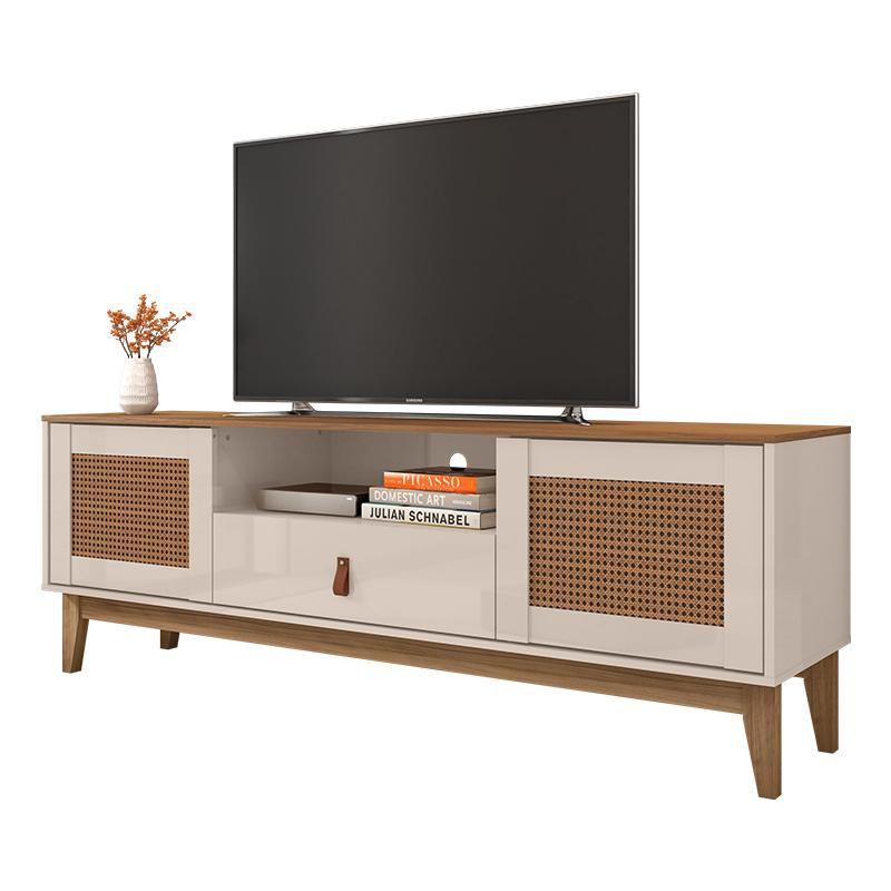 Rack Sala Esmeralda para TV até 60 Polegadas Pés em Madeira - Casa D - Rack - Magazine Luiza