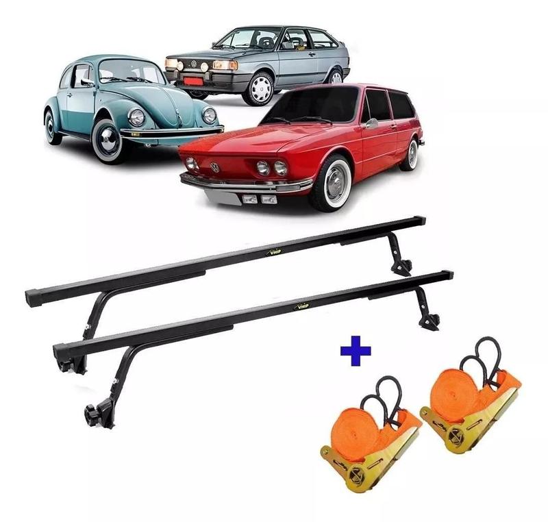 Rack Teto + 2 Cintas Universal Carros Antigos Com Calha - Vhip - Rack e ...