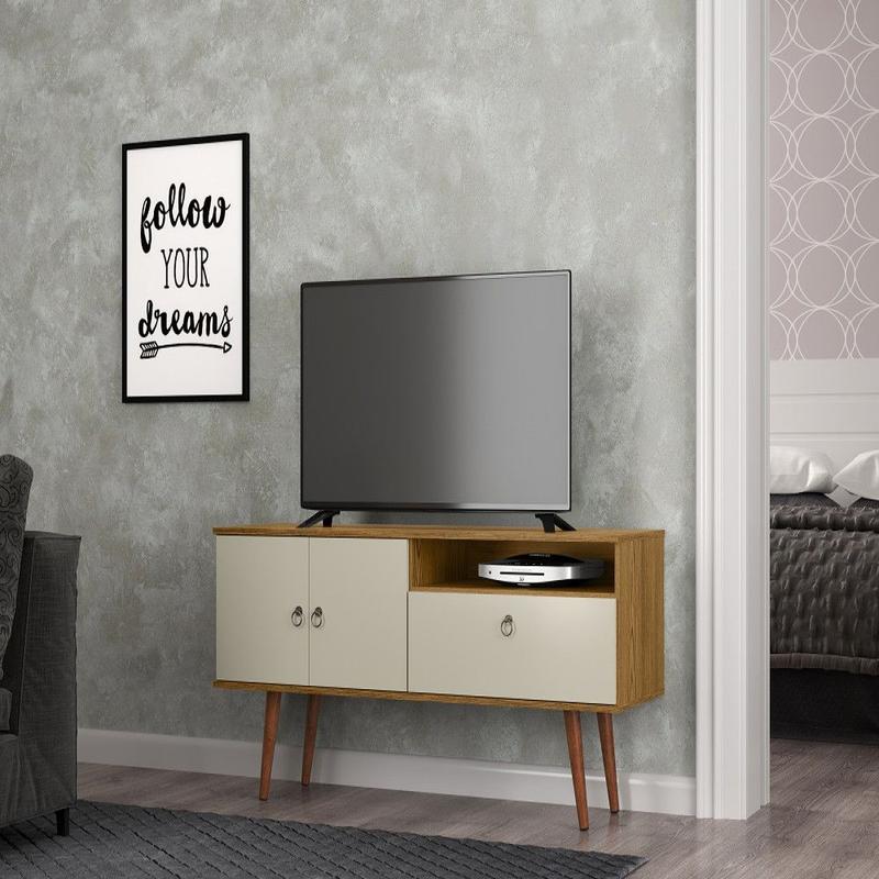 Rack Topázio para Televisão com 3 Portas Patrimar - Rack - Magazine Luiza