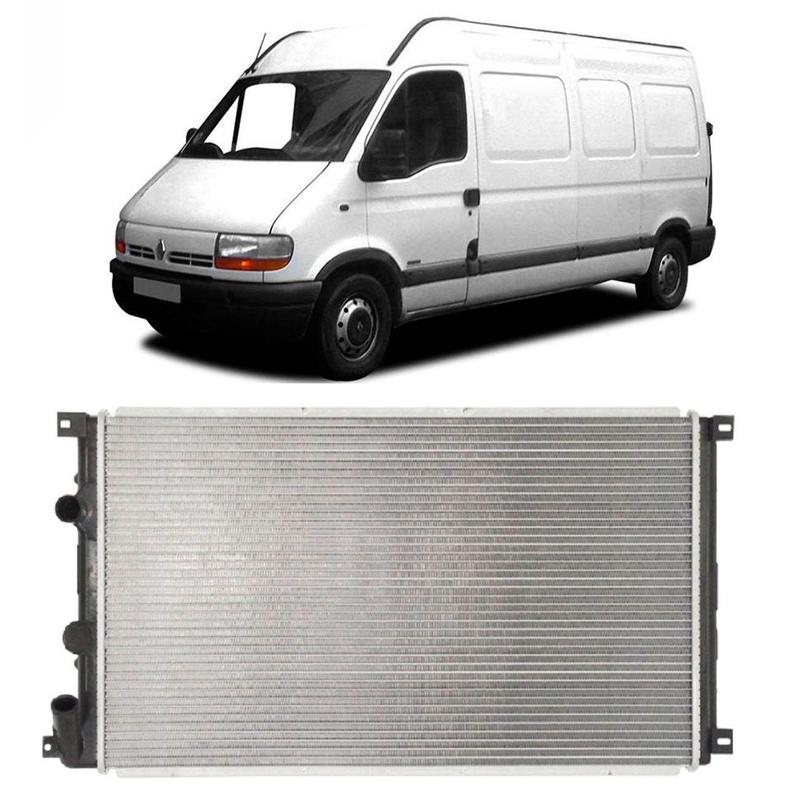Radiador de Água sem Tubete Renault Master 2003 a 2013 2.5 Diesel ...