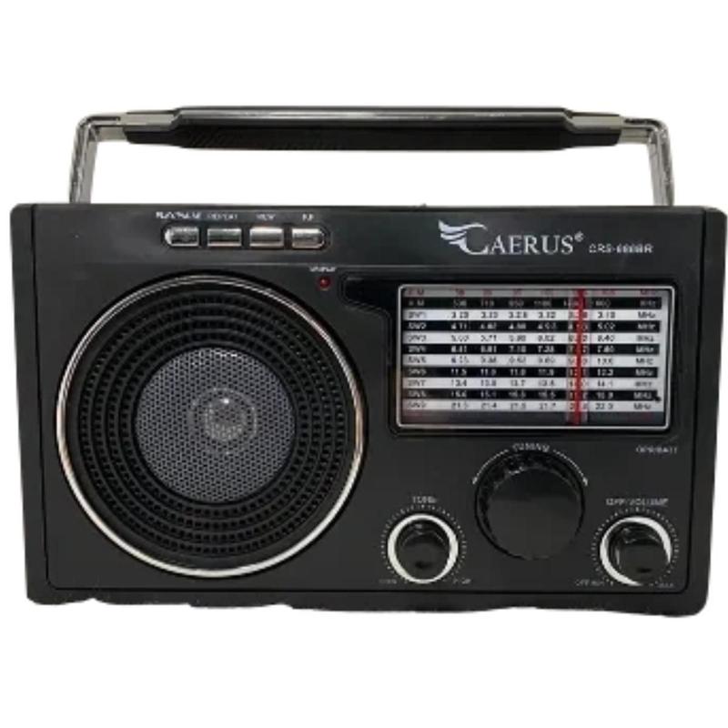 Rádio A Pilha Retrô E Tomada AM FM SW Pendrive USB Cartão SD - Caerus - Rádio Portátil ...