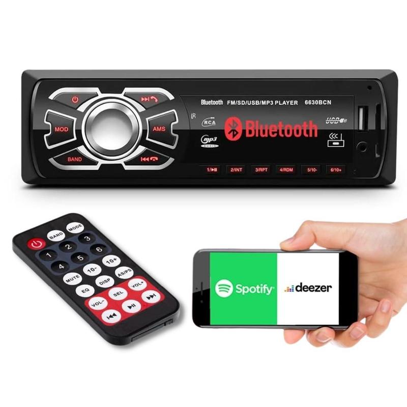 Radio Automotivo Bluetooth Mp3 Player Usb Sd Aux - MULTI MARCAS - Som ...