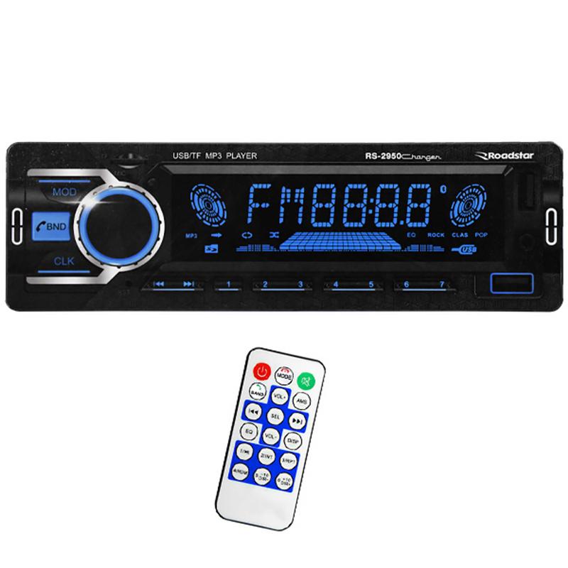 Rádio Automotivo Roadstar 60 watts Bluetooth e USB 7 Cores - Som ...