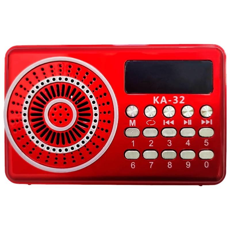 Rádio Pequeno E Portátil Fm/Usb/Sd/Bt Kapbom Ka-32 Vermelho - Rádio ...