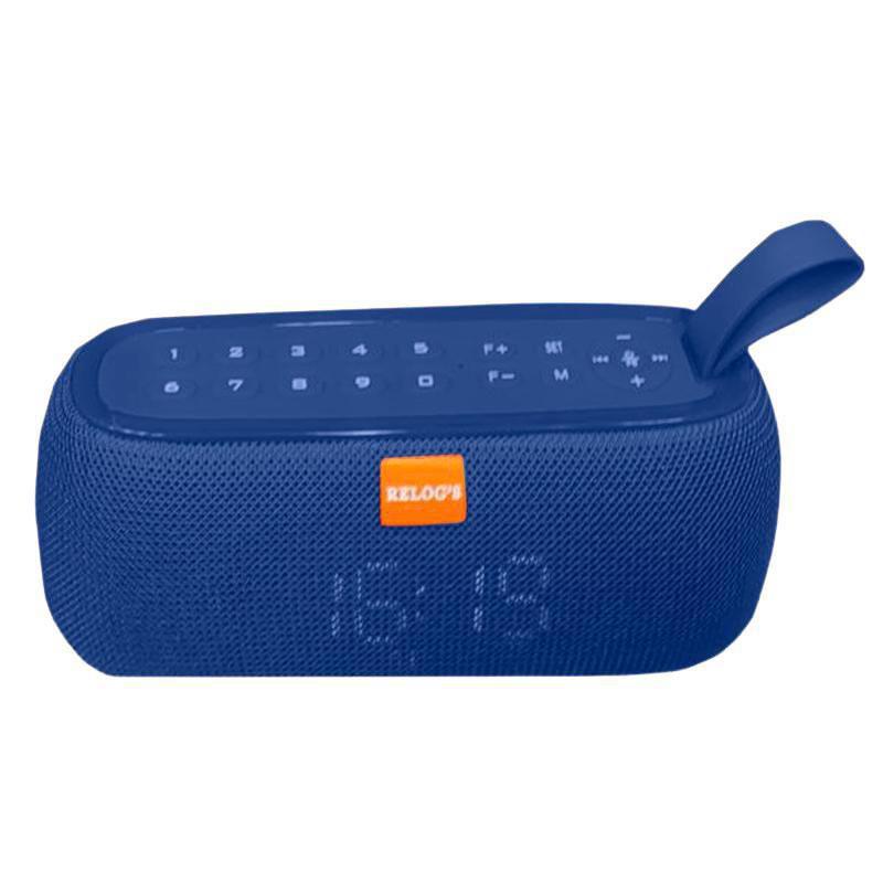 Rádio Relógio Com Alarme Portátil Usb Bluetooth Yr-177 Azul - Relog ...