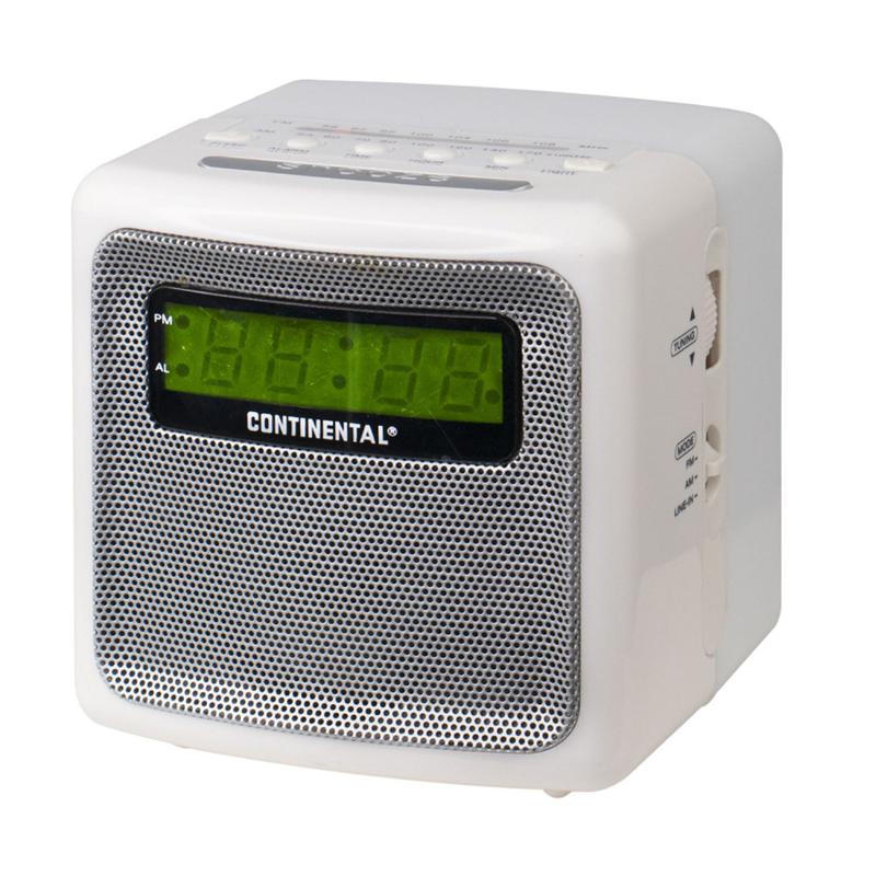 Rádio Relógio Continental 7915 - AM/FM - BiVolt - Branco - Rádio ...
