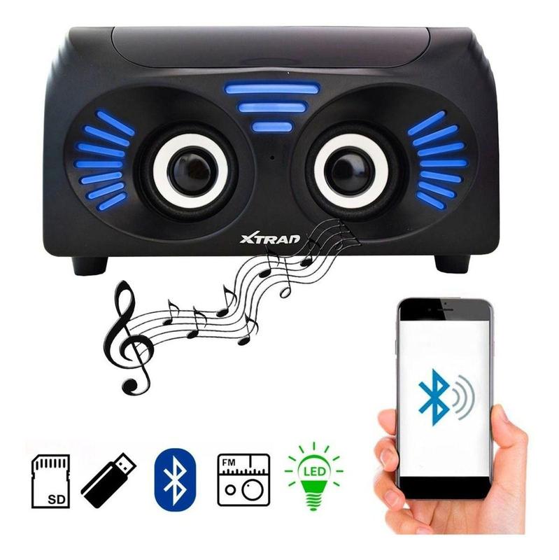 Rádio Relógio Digital Bluetooth Sd Fm Usb Aux 65w Rms Preto - Xtrad ...