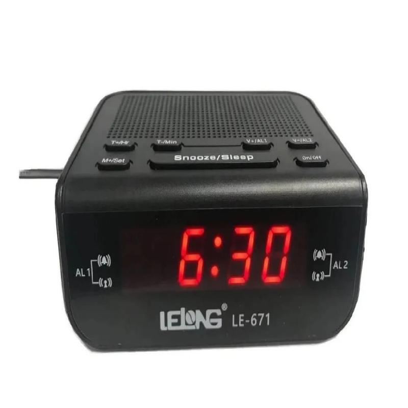 Radio Relogio Digital De Mesa Lelong Le-671 Despertador - Rádio-Relógio ...