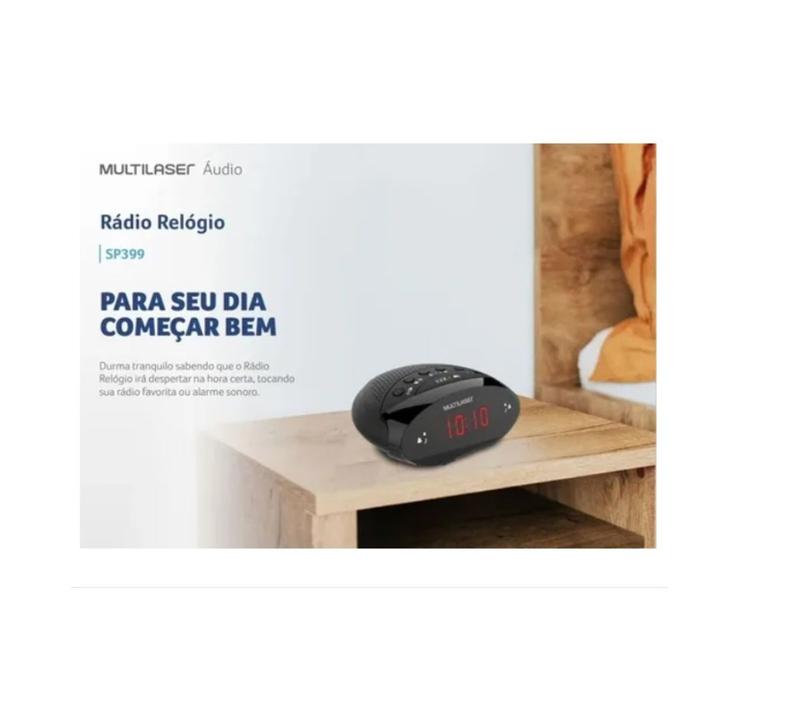 Rádio Relógio Digital Usb Com Função Timer Multilaser Sp399 - Rádio ...