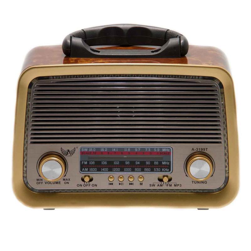 Rádio Retro Altomex A-3199T Bluetooth AM-FM MP3 USB AUX - Rádio ...